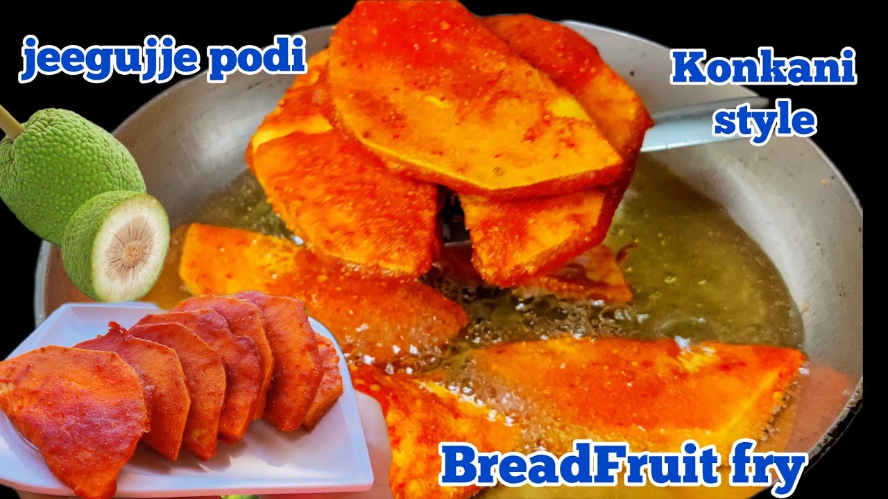 BreadFruit Fry Recipe/ Jeegujje Podi/ Jeevkadgi Podi/ BreadFruit Fritters/Divihalasina pakoda