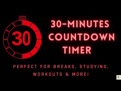 🎥 30 Minute Countdown Timer | Built with Python ⏳