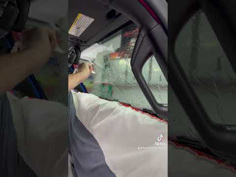 2023 Jeep Gladiator Installed IRX Series Film on the windshield #fypシ゚ #jeep #fypage #windowtint