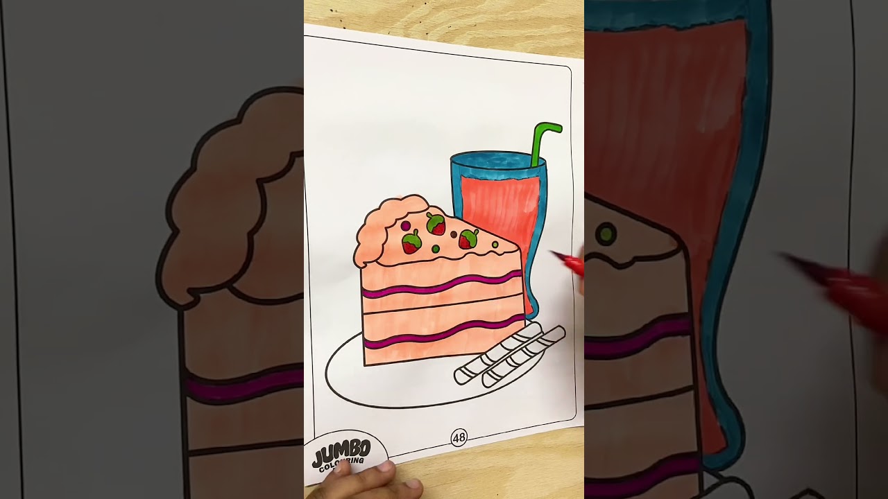 Easy Cake Colouring 🍰🎂
