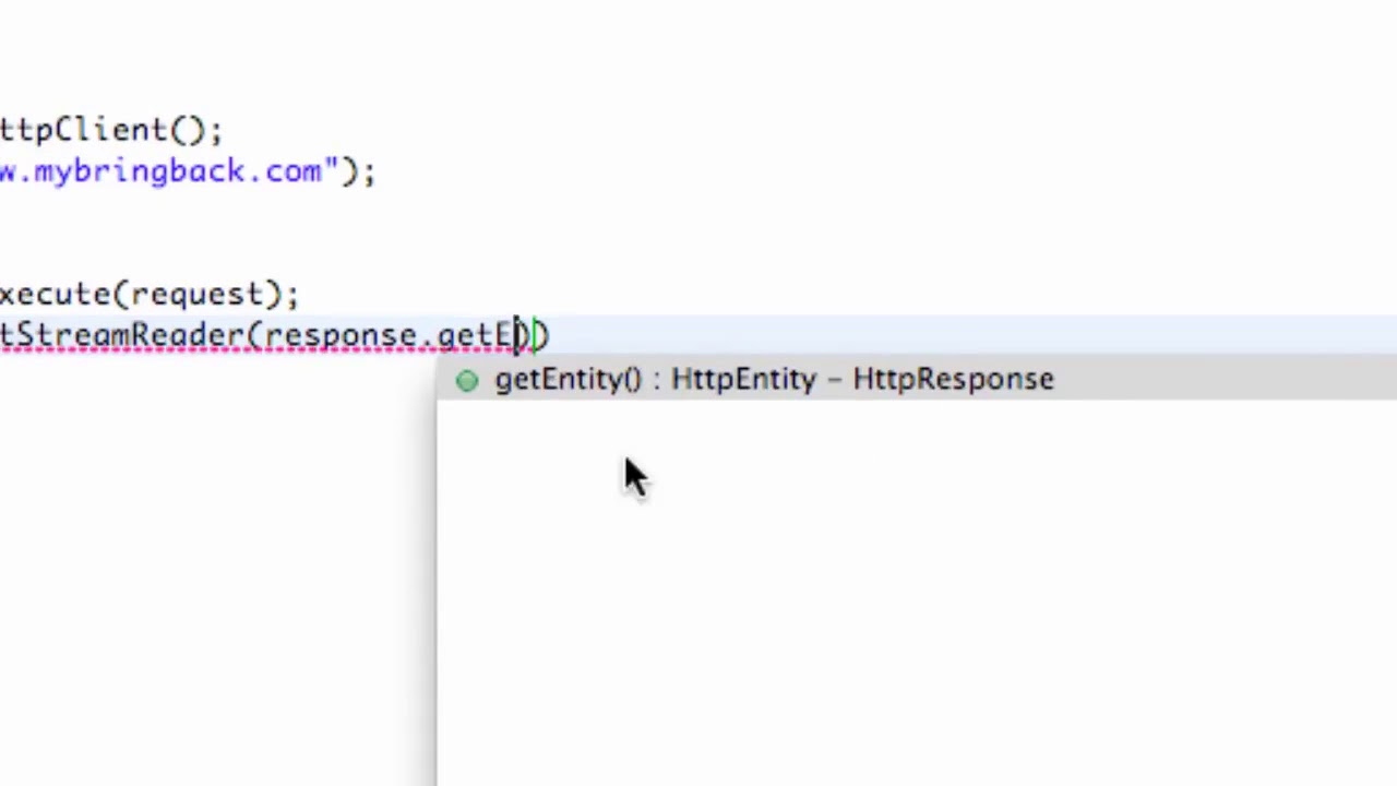 Android Developing Applications Tutorial 148 Executing HttpGet on a Http Client