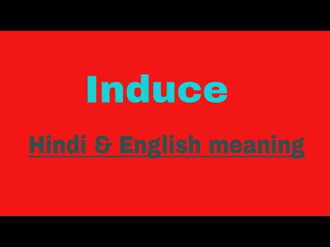 Induce meaning in English & Hindi & Pronunciation