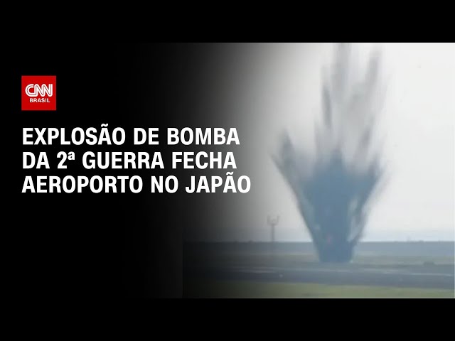 Vídeo: bomba americana da Segunda Guerra Mundial explode em pista de ...