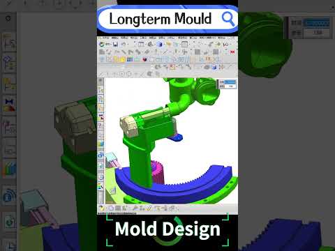 Longterm Mould's team uses CAD/CAM/CAE systems for mold design and simulation. #molddesign #molding