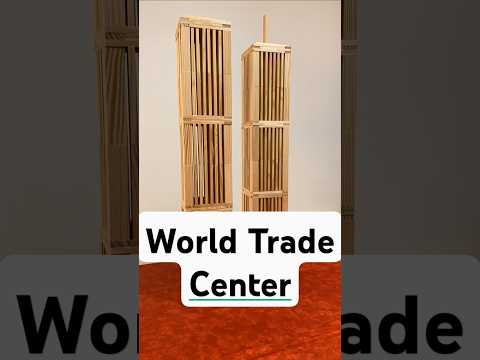 Watch the World Trade Center Rise in 10 seconds with Kapla #usa #diy #construction