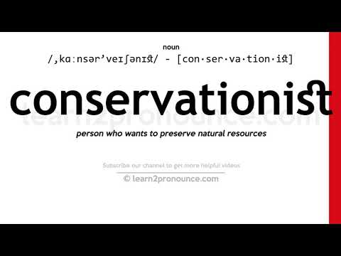Pronunciation of Conservationist | Definition of Conservationist