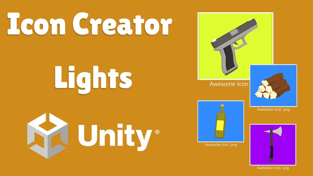 Icon Creator -  Tutorial Lights - Unity Asset