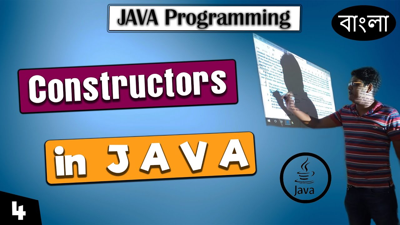 Lec-4 | Constructors in java | default constructor | JAVA | Bengali Lecture