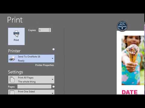 How to use MS OneNote as a virtual printer & export any document in PDF, XPS or any other format?