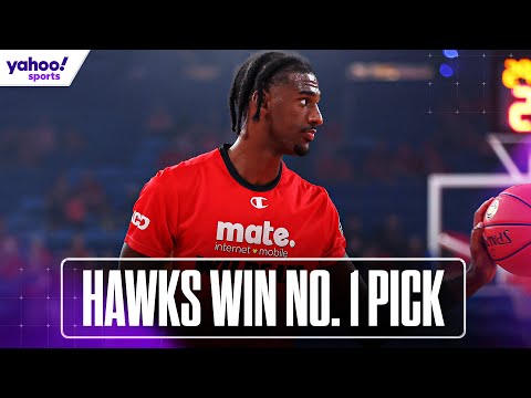 🏀 HAWKS win No. 1 pick in 2024 NBA DRAFT lottery, projected to take ALEX SARR | Yahoo Sports
