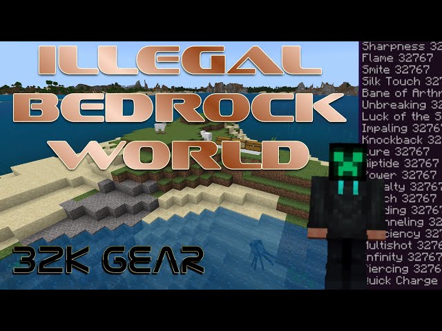 ILLEGAL ITEMS MINECRAFT BEDROCK SURVIVAL WORLD! [UPDATED 2.0] Minecraft Map