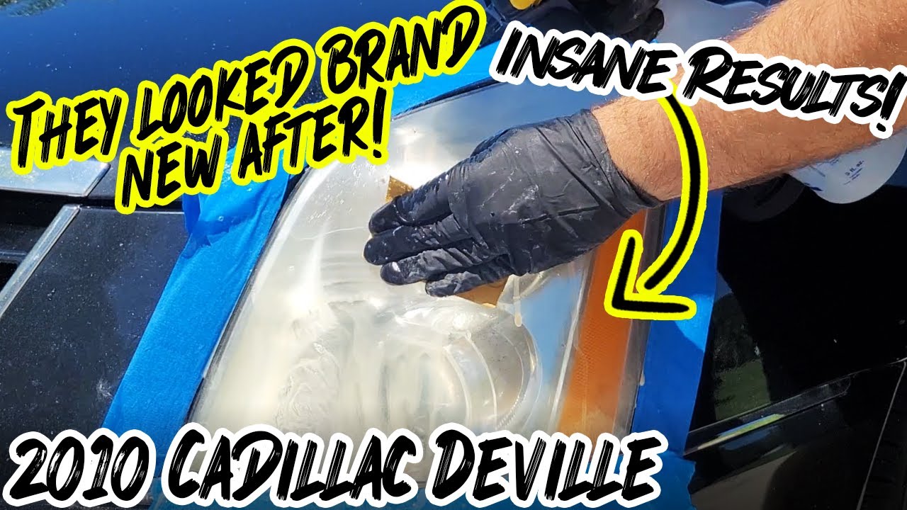 Insane results on this 2010 Cadillac Deville | Headlight Restoration