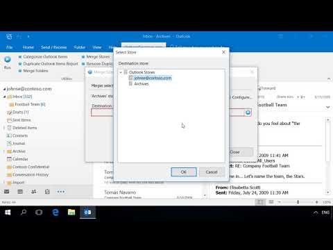 Merge Outlook Data Files and Mailboxes