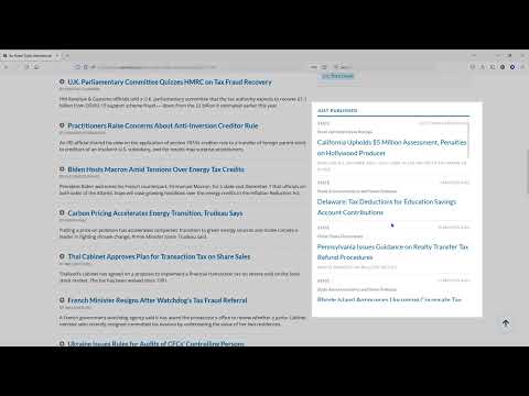 Tax News, Tax Articles and Information - Tax Notes