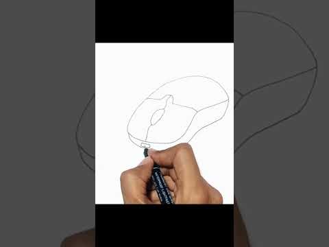 How to Draw Computer Mouse #short