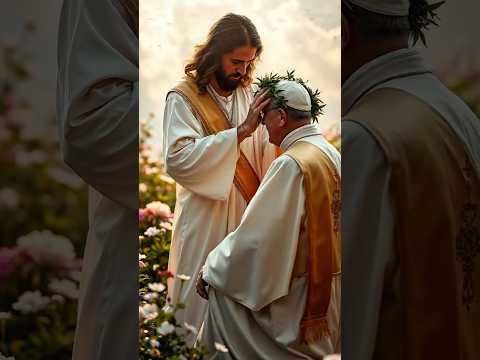 Jesus Crowns the Pope with a Heavenly Laurel | A Blessing in Paradise