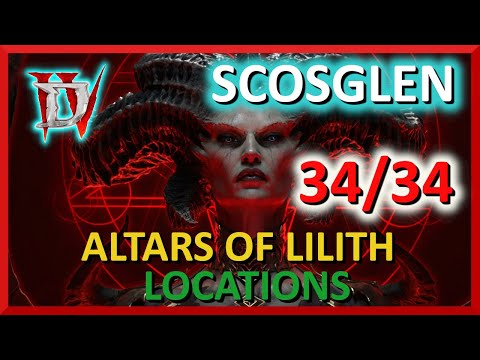 Scosglen Lilith Statues - ALL 34 - Diablo IV