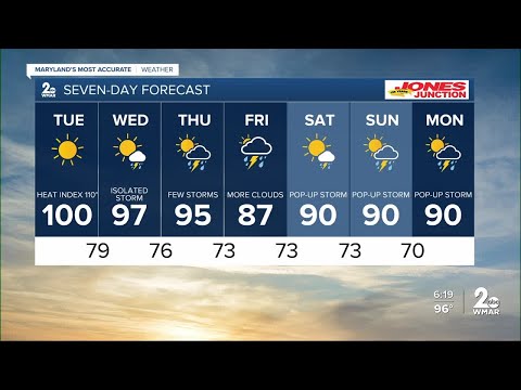 WMAR-2 News Dylan Robichaud Monday Night weather