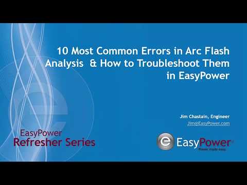 Ten Common Arc Flash Errors