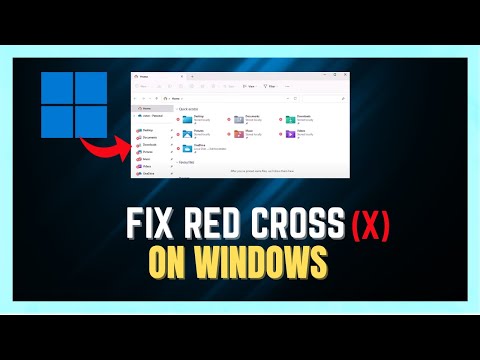 How To Remove Red Cross Mark From Folders & Icons in Windows 10/11 | How To Fix X Sign on Files