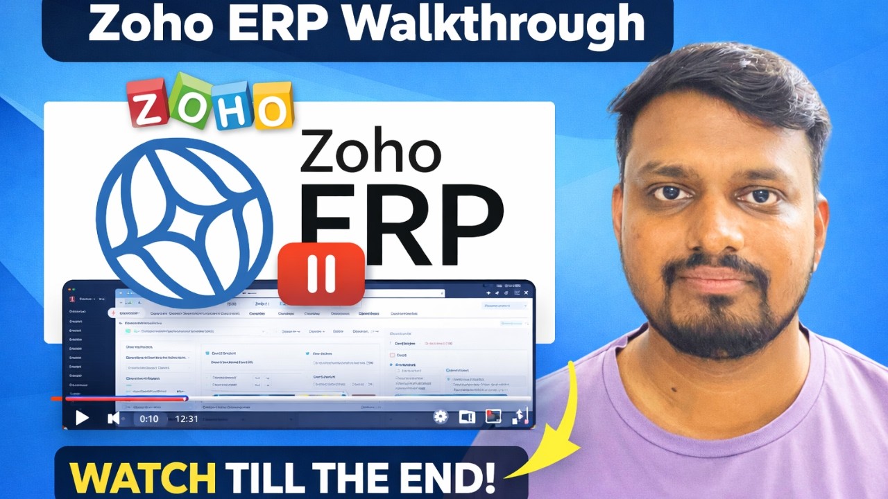 Zoho ERP Walkthrough | Step-by-Step Tutorial for Beginners (Full Demo)