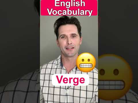 Verge | English Vocabulary #shorts