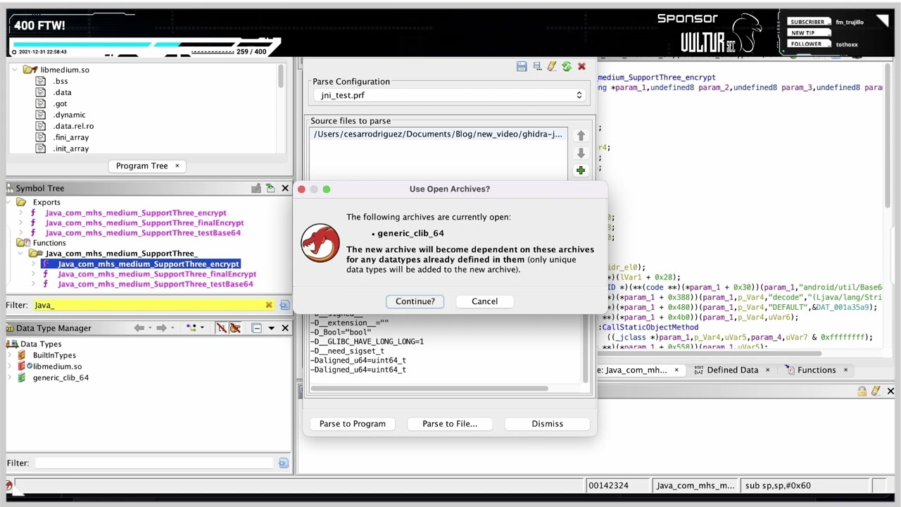 How to reverse engineer JNI in Android with Ghidra