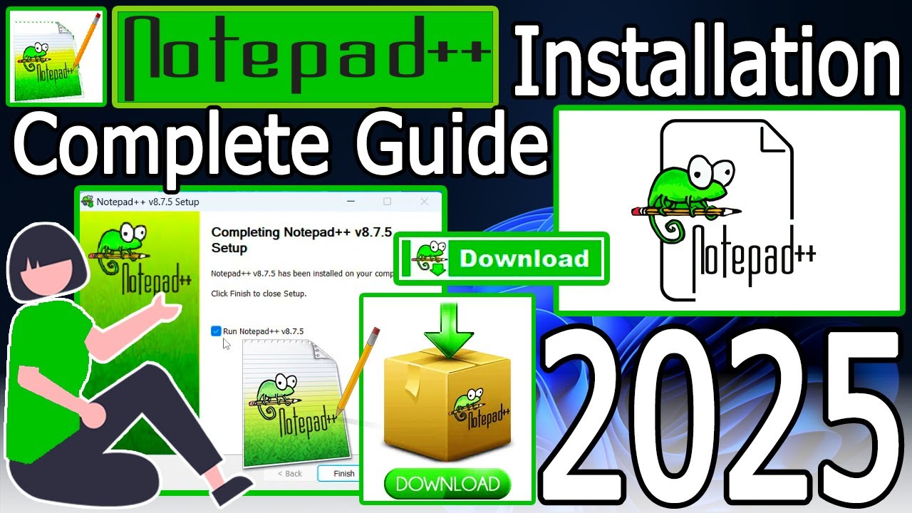 How to install Notepad++ on Windows 10/11 [ 2025 Update ] with Demo HTML Program in 5 Minutes!