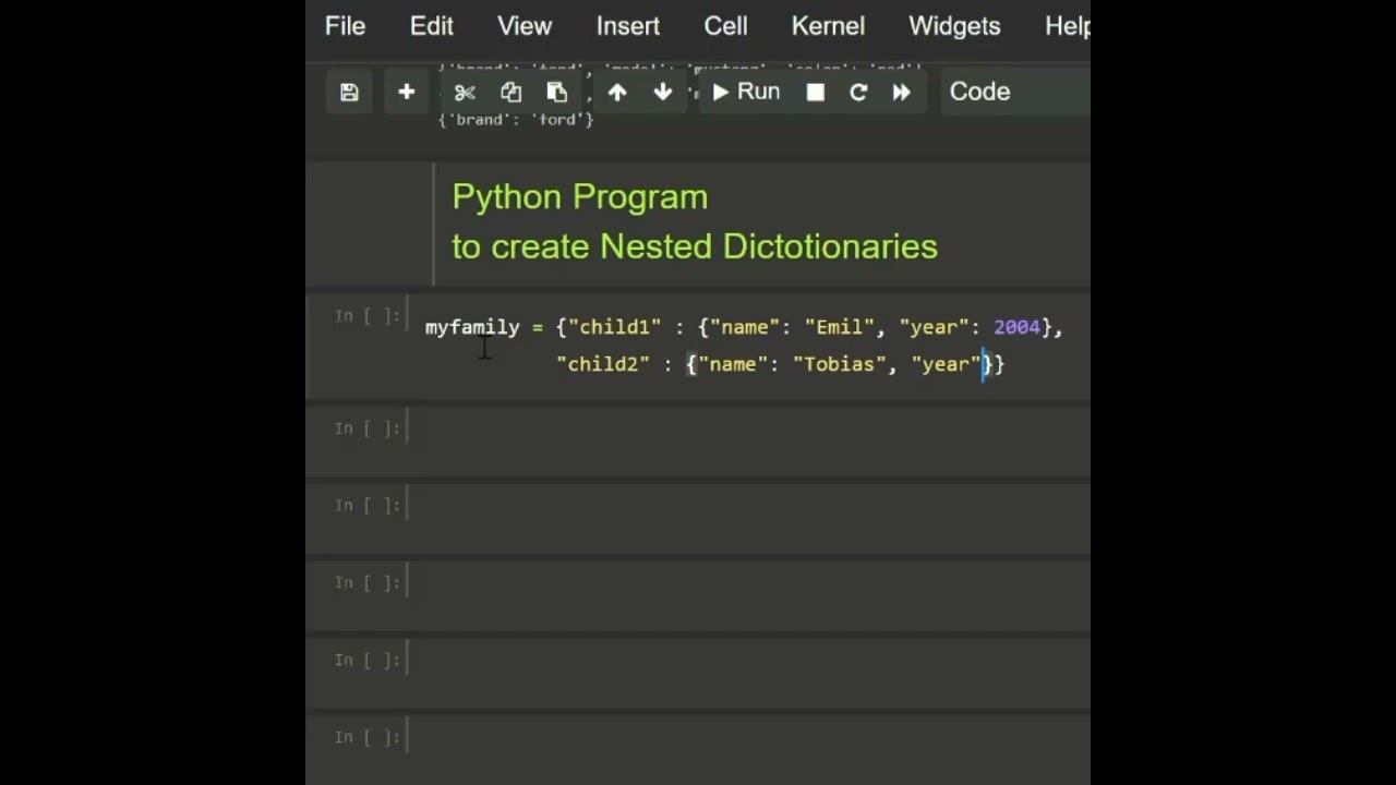 #python program to create Nested Dictionary || code #python_dictionary