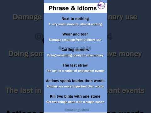 Advanced (Idioms) in English