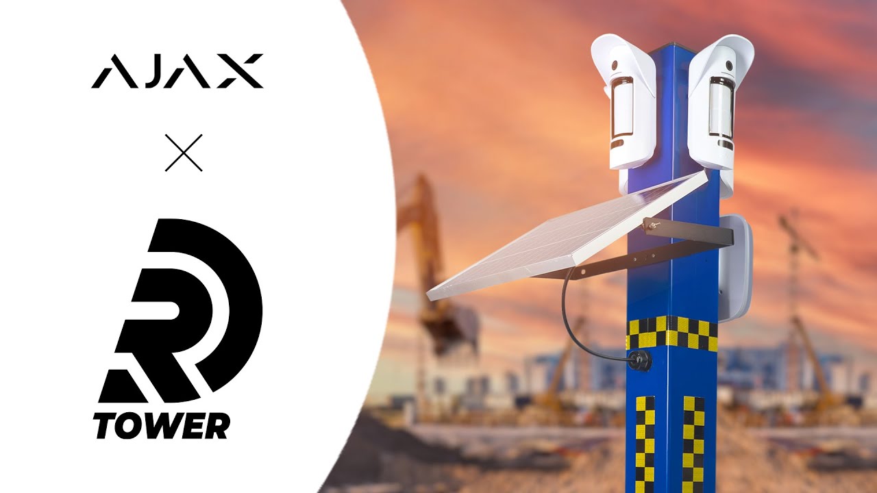 RDTOWER - The Rapid Deployment Perimeter Intrusion Detection System - With Ajax System & Solar Panel