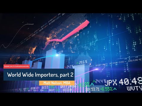 World Wide Importers, part 2