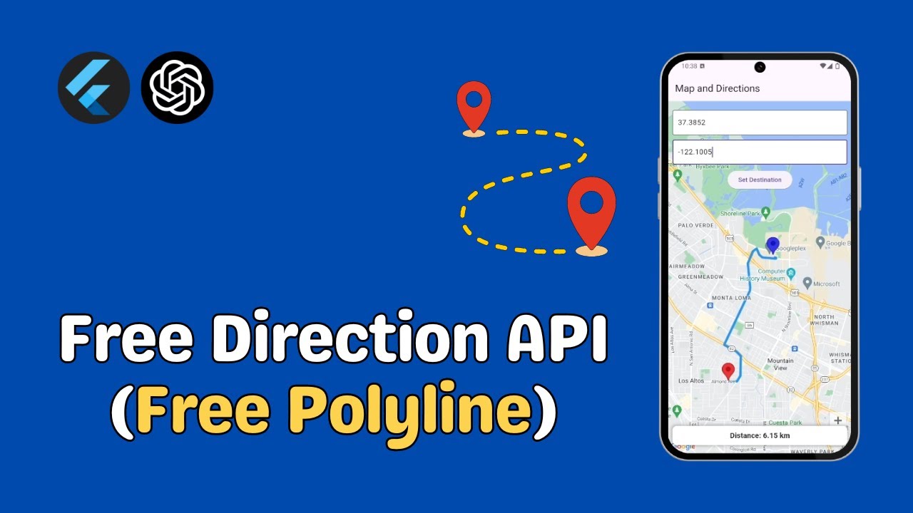Flutter Google Maps Direction API Free Alternative + Source Code