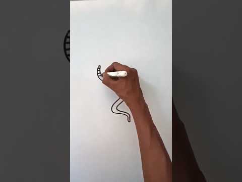 easy drawing of a worm #earthworm #howtodraw #lineart #outline #insects #simple #bugs #art #ytshorts