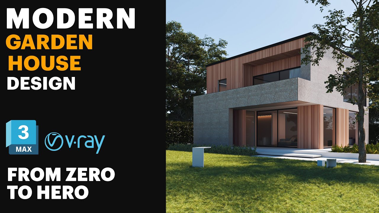 3DMAX tutorial : EXTERIOR MODELING/ from zero to hero/ beginner tutorial