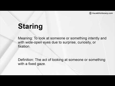 Staring Meaning