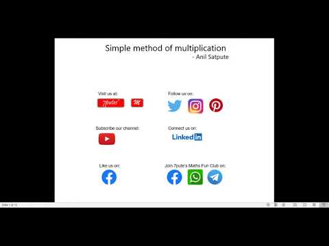 Simple Method of Multiplication 20092020