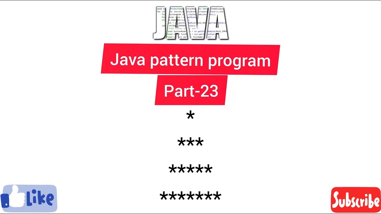 Java pattern program part -23 Easy Learning Genius