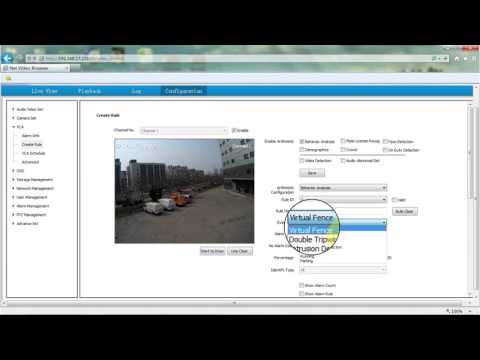 Tiandy 3MP IP Camera Instruction: VCA Tripwire