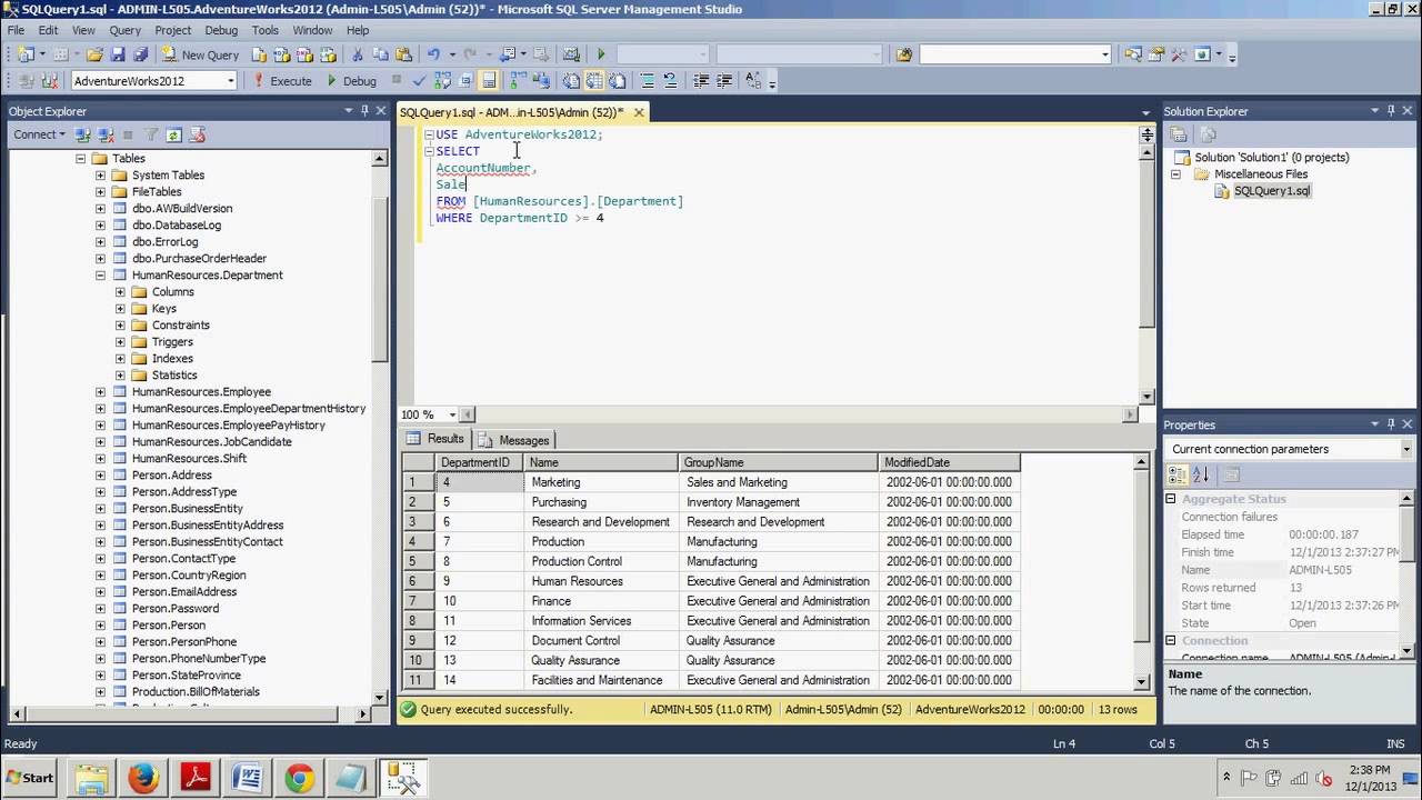 SQL Server Tutorial 27: Using comparison operators