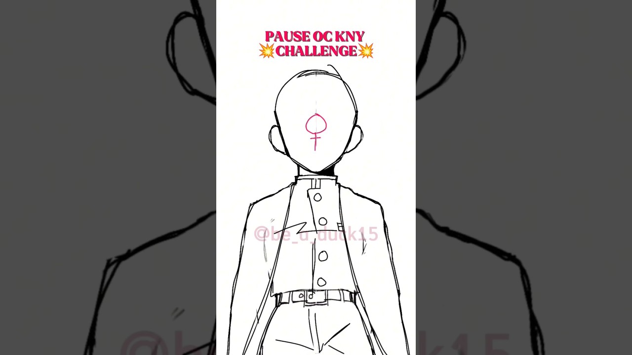 PAUSE OC KNY👹⚔️ CHALLENGE (P4)#fyp #drawing #viral #shorts #kny #demonslayer #kimetsunoyaiba #edit