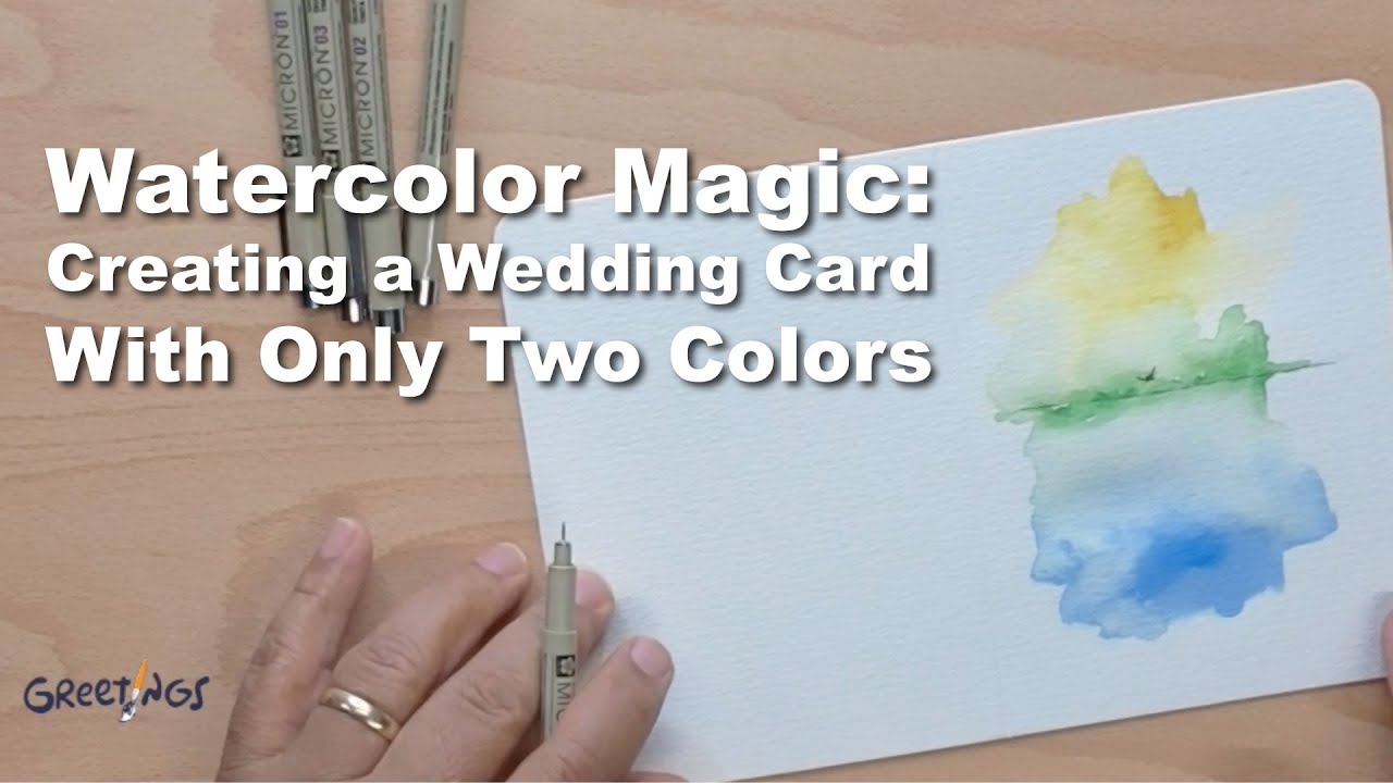Watercolor Wedding Card  |  Gilberto Sauceda