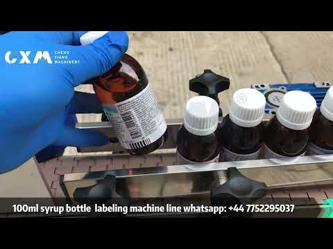 100ml syrup bottle labeling machine