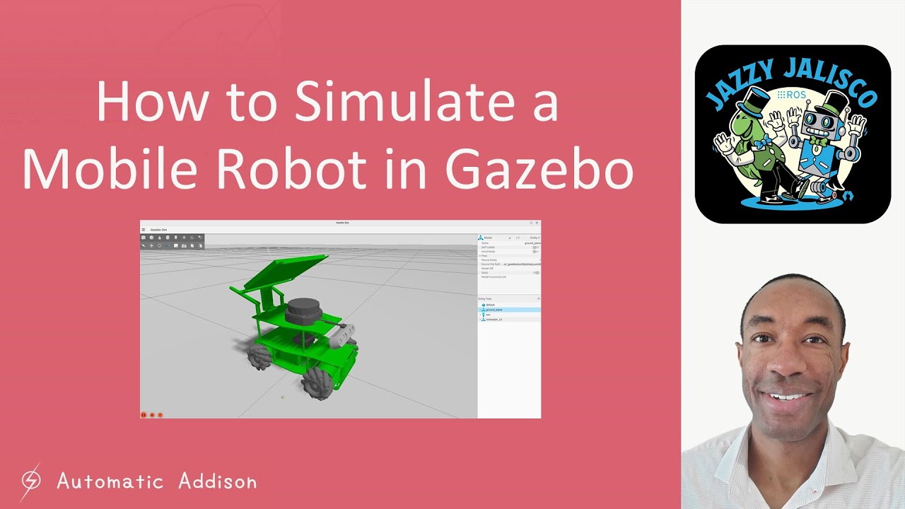 How to Simulate a Mobile Robot in Gazebo - ROS 2 Jazzy