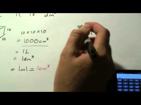 AS Biology Using litres,cm3 and dm3 in biology