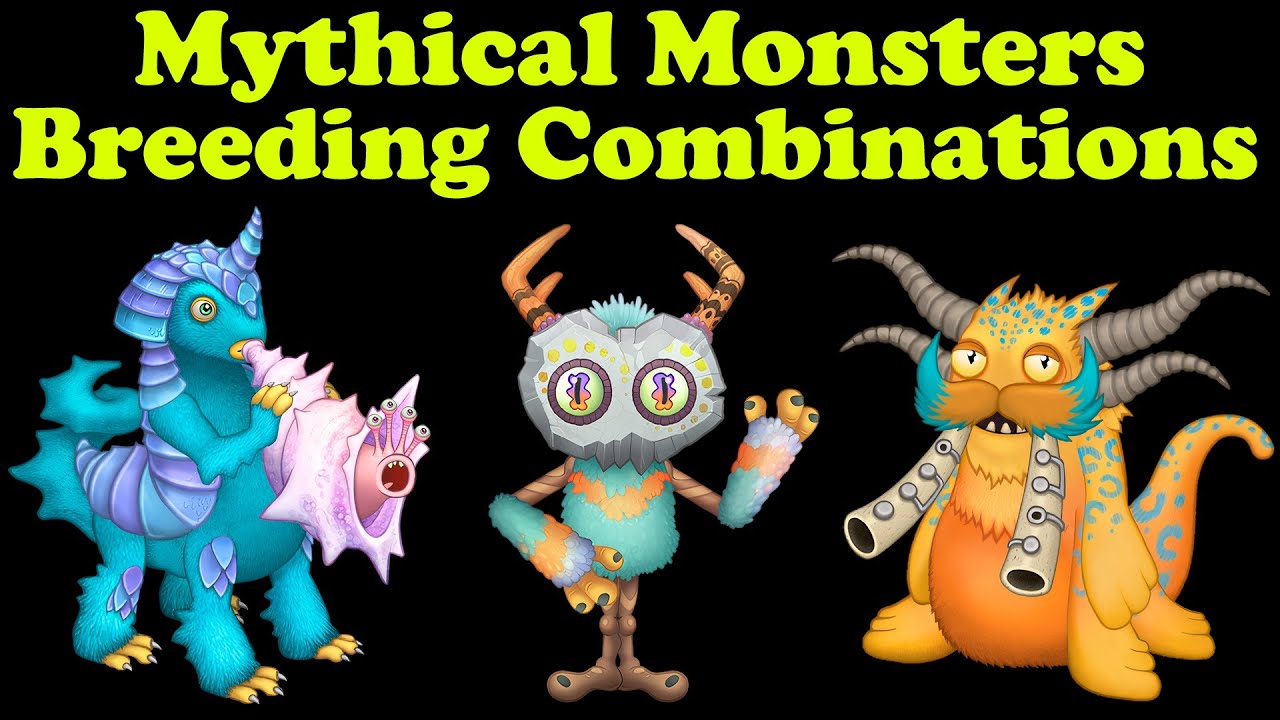 All Mythical Monsters - Breeding Combinations (My Singing Monsters) 4k
