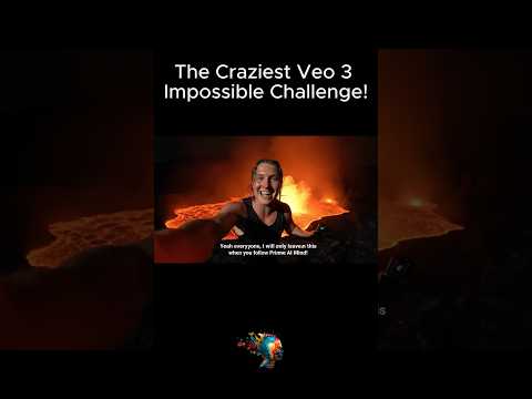 New Crazy Impossible #lava challenge! 😬🔥 #veo3 #google #gemini #ai