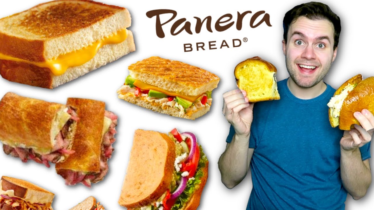 I tried Panera Bread's 10 SANDWICHES! - Full Menu Review!