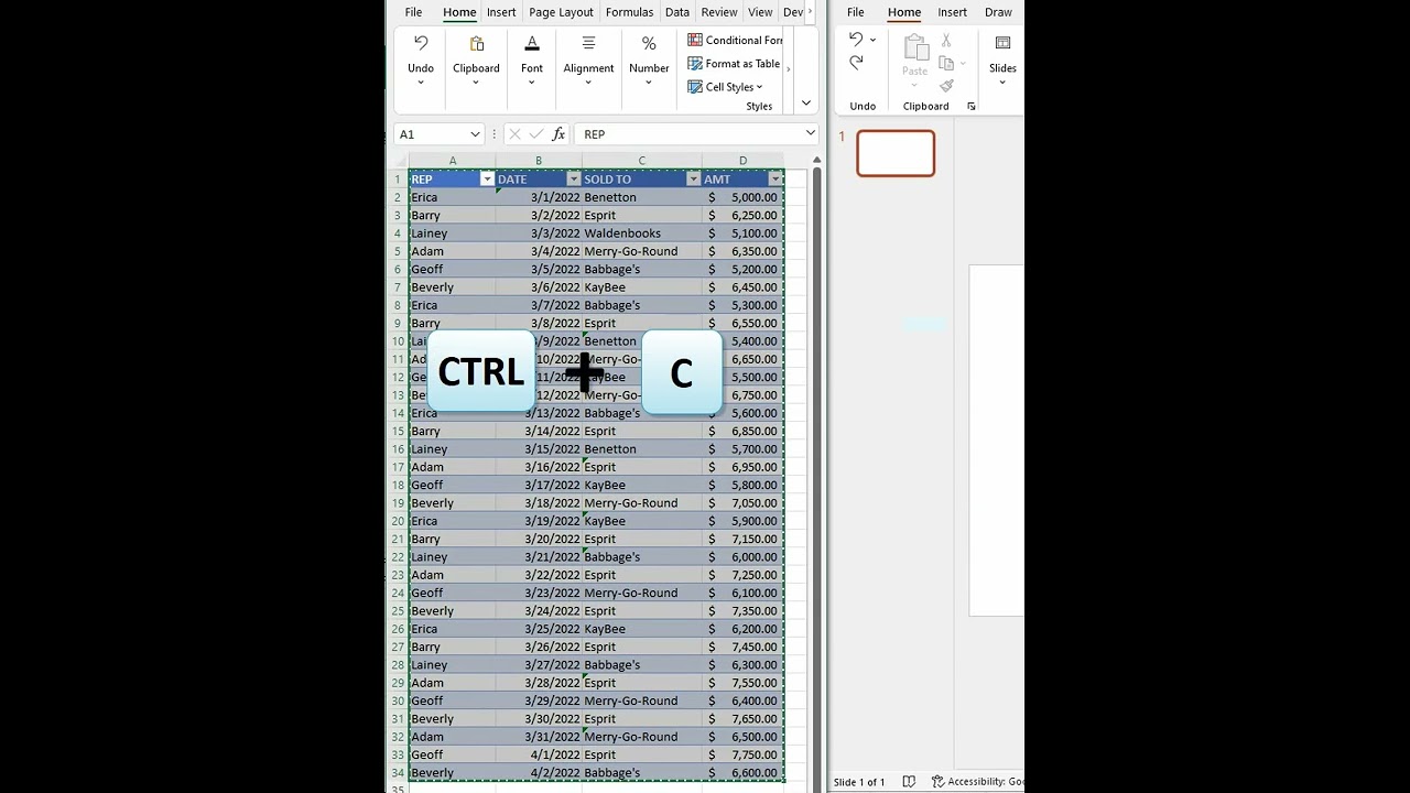 Embed an Excel spreadsheet into a PowerPoint presentation, and it will automatically update!