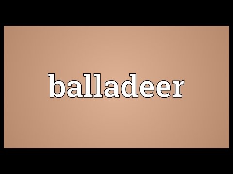 Balladeer Meaning